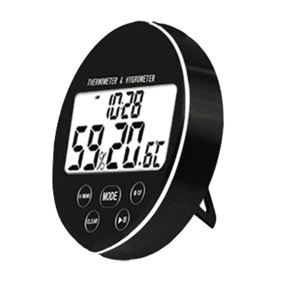 Circular Temperature And Humidity Meter With Timer Electronic New ...