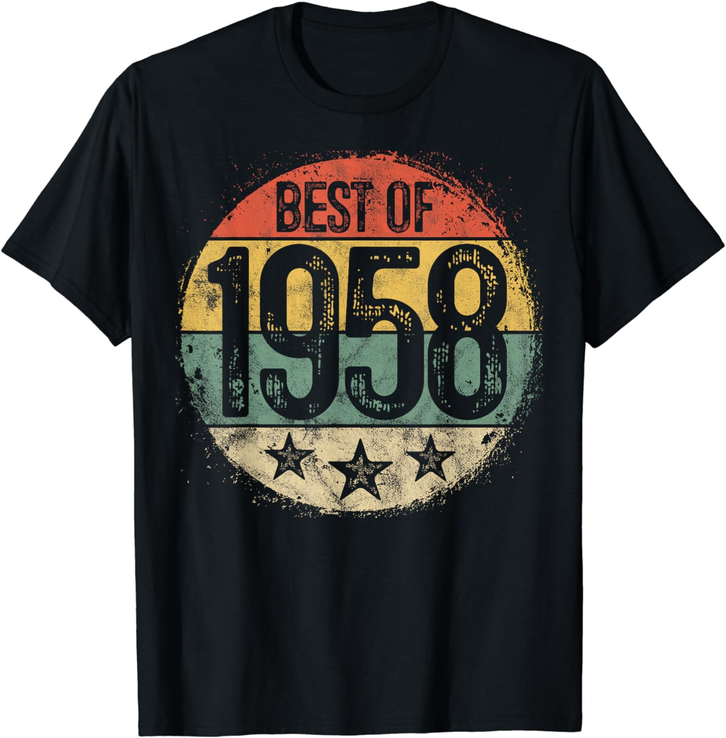Circular Vintage Best of 1958 66 Year Old Gift 66th Birthday T-Shirt - Walmart.com