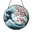 Circular Yin Yang Stained Glass Hanging with Harmony Focused Design for ...