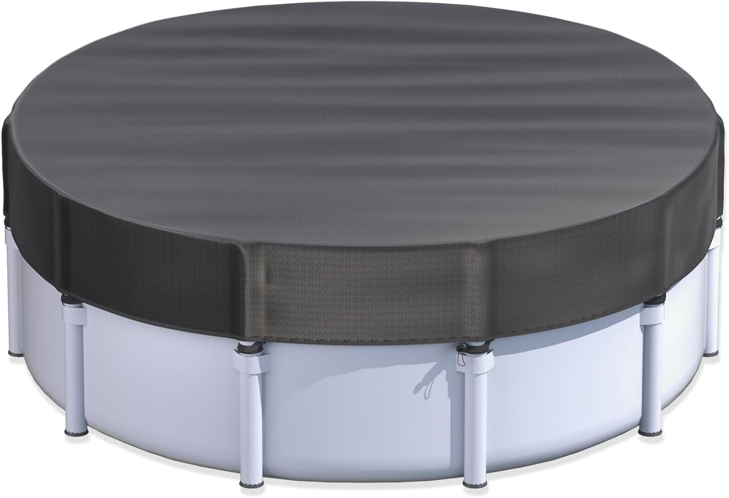 Circular pool cover, suitable for metal frame above ground swimming ...