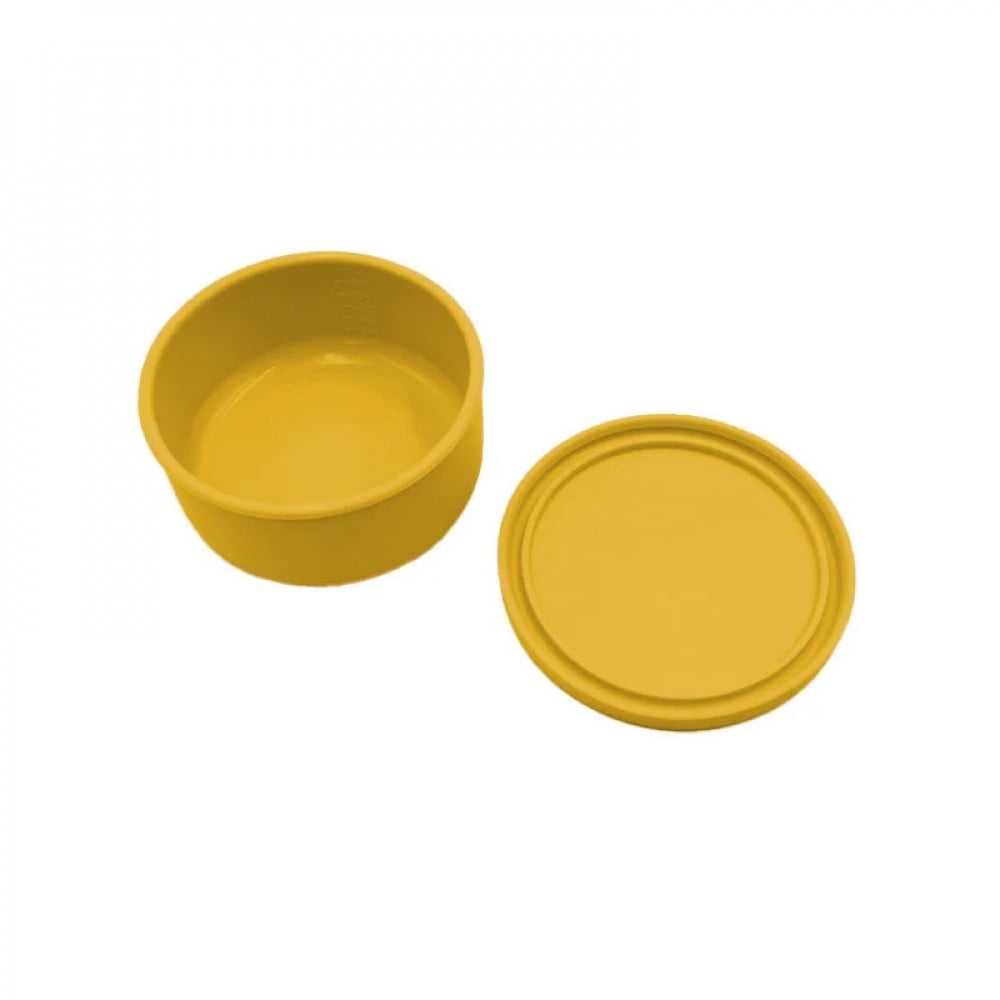 Circular silicone lunch box 700ml, large capacity microwave heated ...