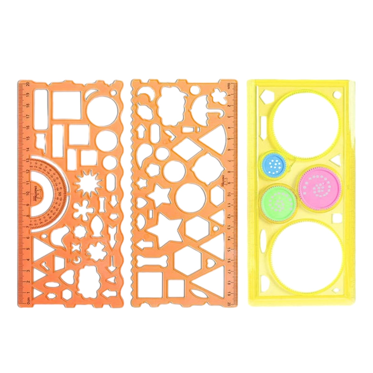 Circular template geometric drawing ruler tool for schools, offices ...