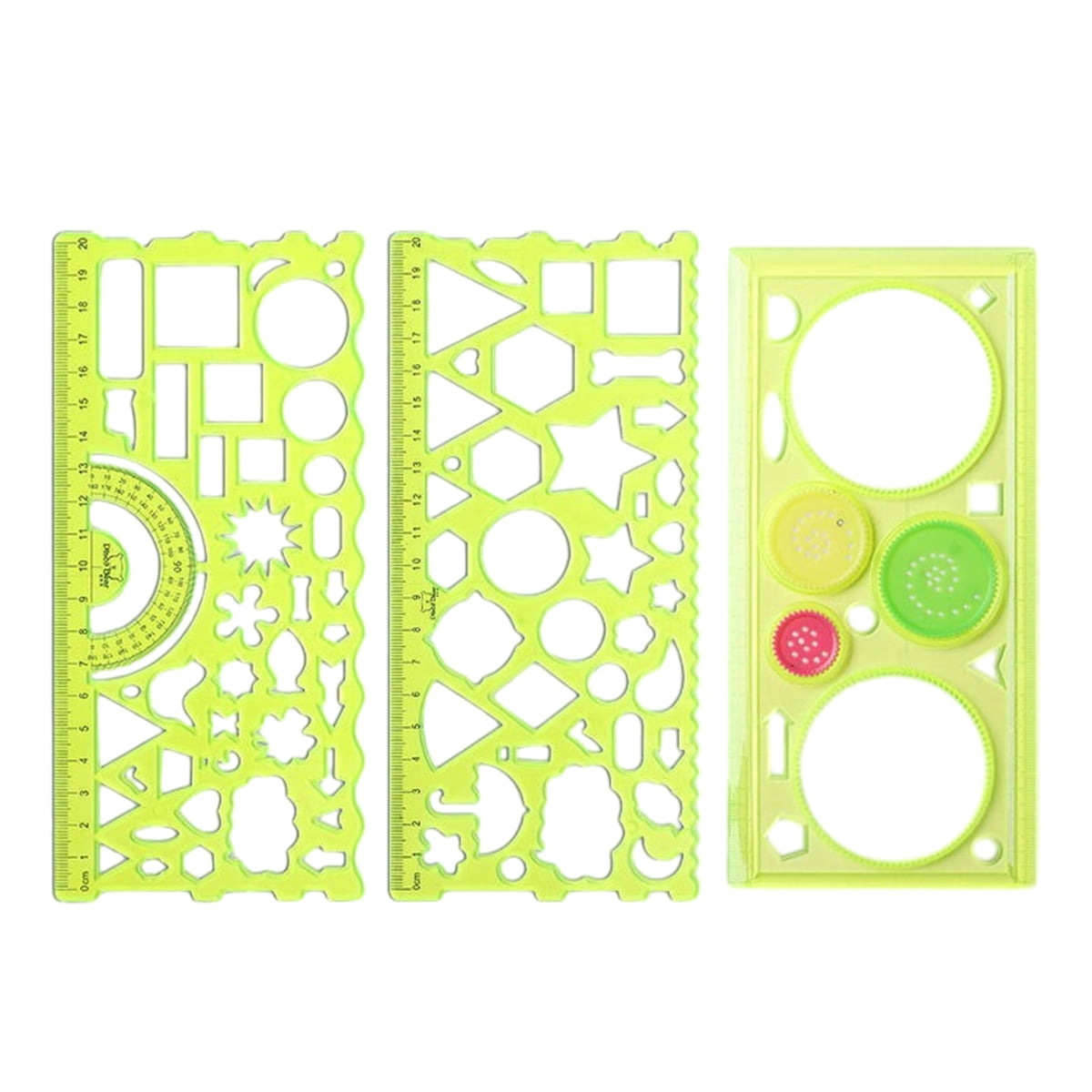 Circular template geometric drawing ruler tool for schools, offices ...