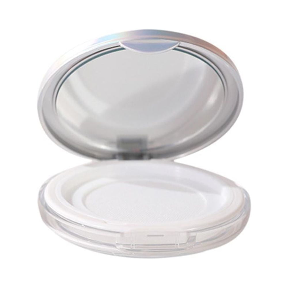 Circular ultra-thin powder box foldable and portable box a split powder ...