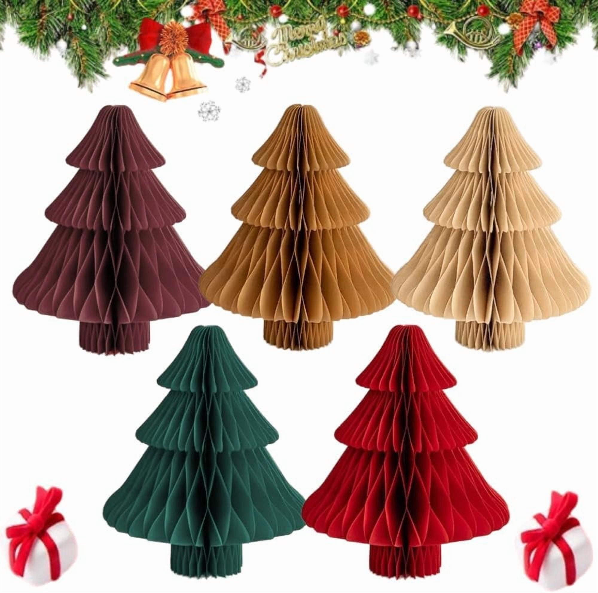 Circularcite Christmas Trees, Foldable Honeycomb Paper Christmas Trees ...