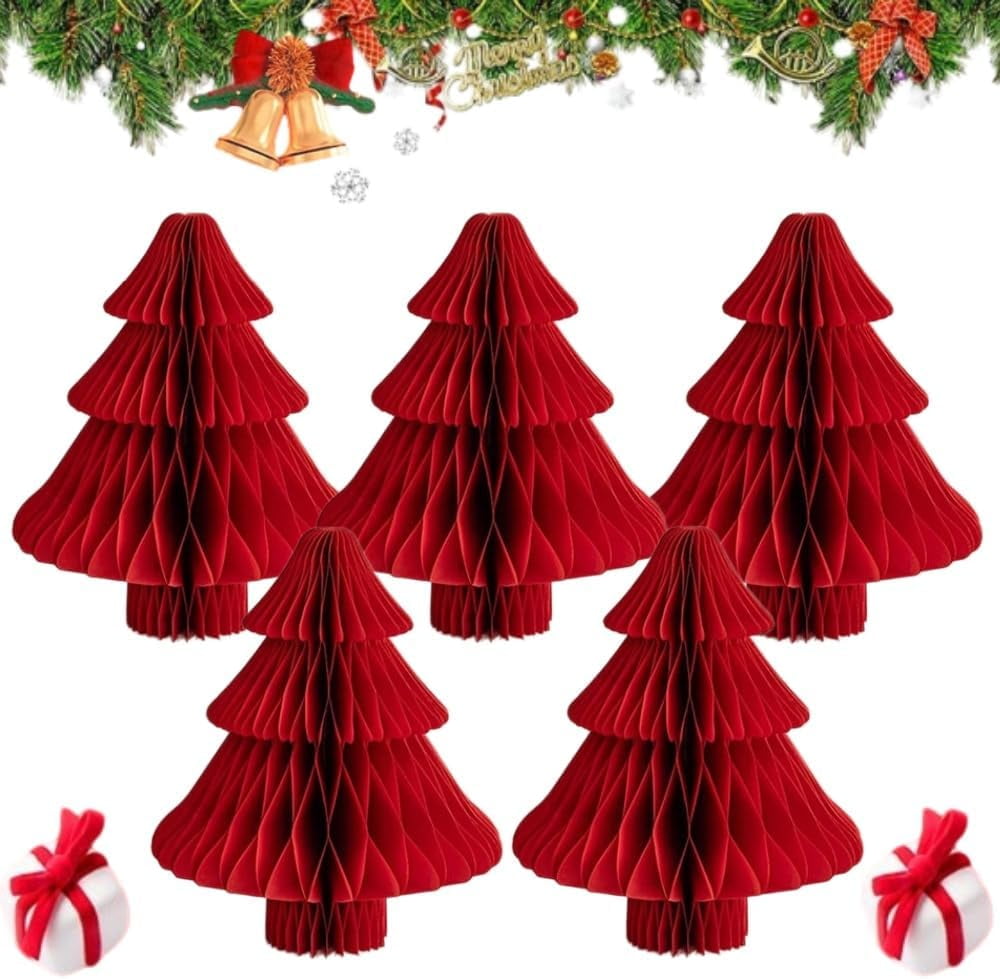 Circularcite Christmas Trees, Foldable Honeycomb Paper Christmas Trees ...