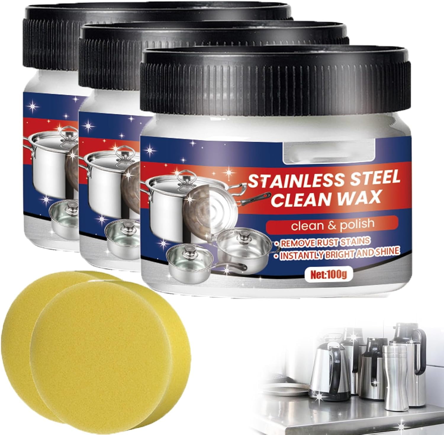 Circularite Stainless Steel Clean Wax,Joyoasis Stainless Steel Cleaner ...