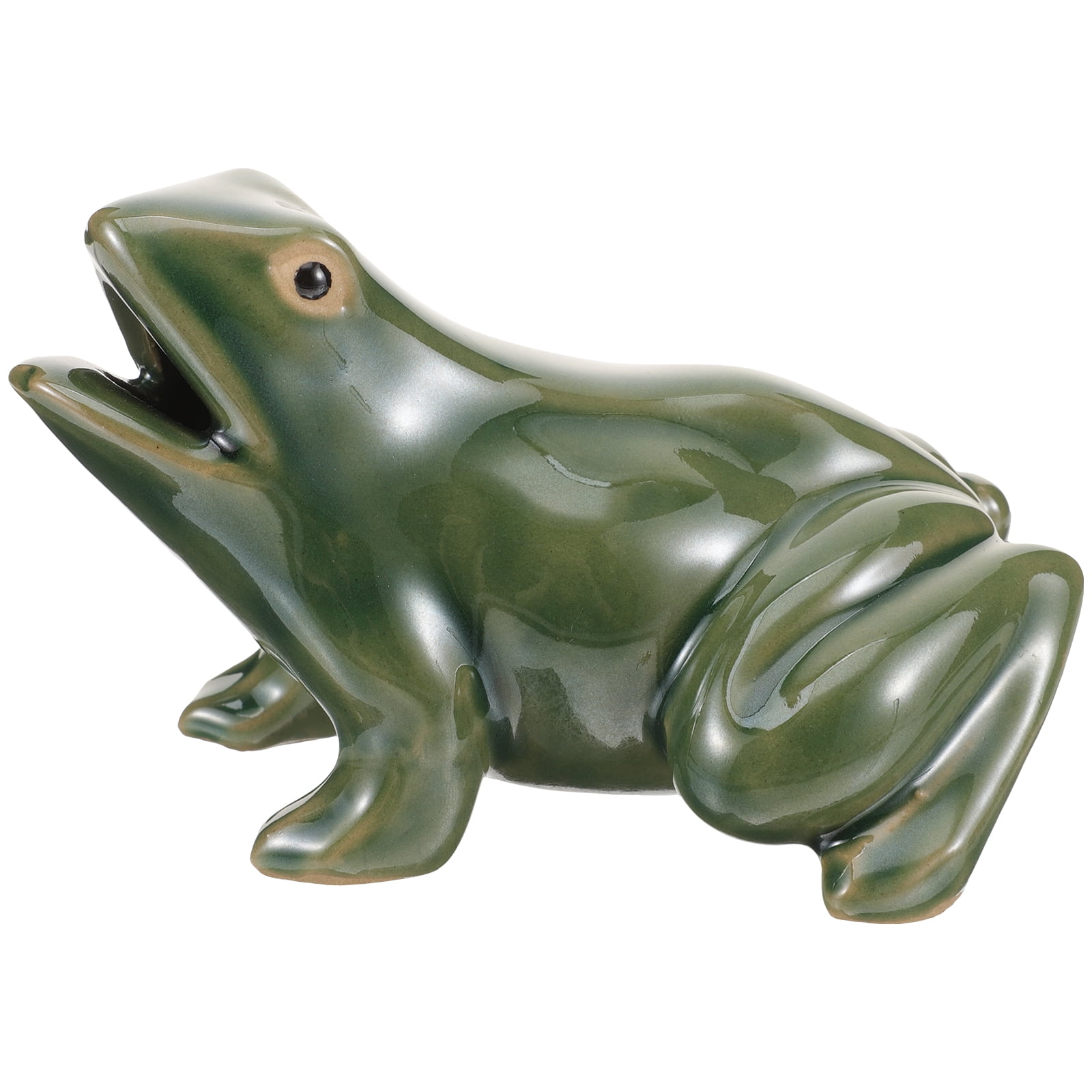 Circulating Fountain Frog Office Decor Pet Statue Waterfall Green ...