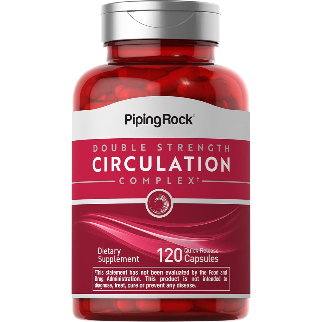 Piping Rock Circulation Supplement, 120 Capsules, Herbal Support for ...