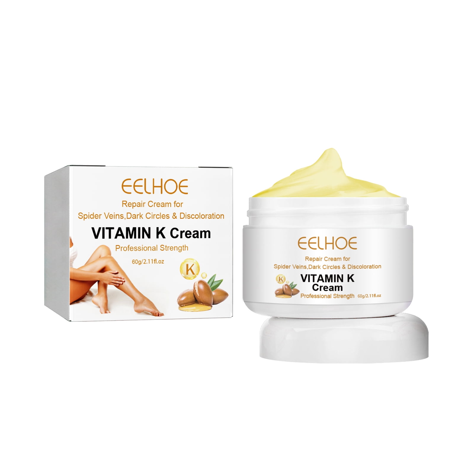 Circulation Support Cream, Vitamin K Enriched Formula, Temporary Leg ...