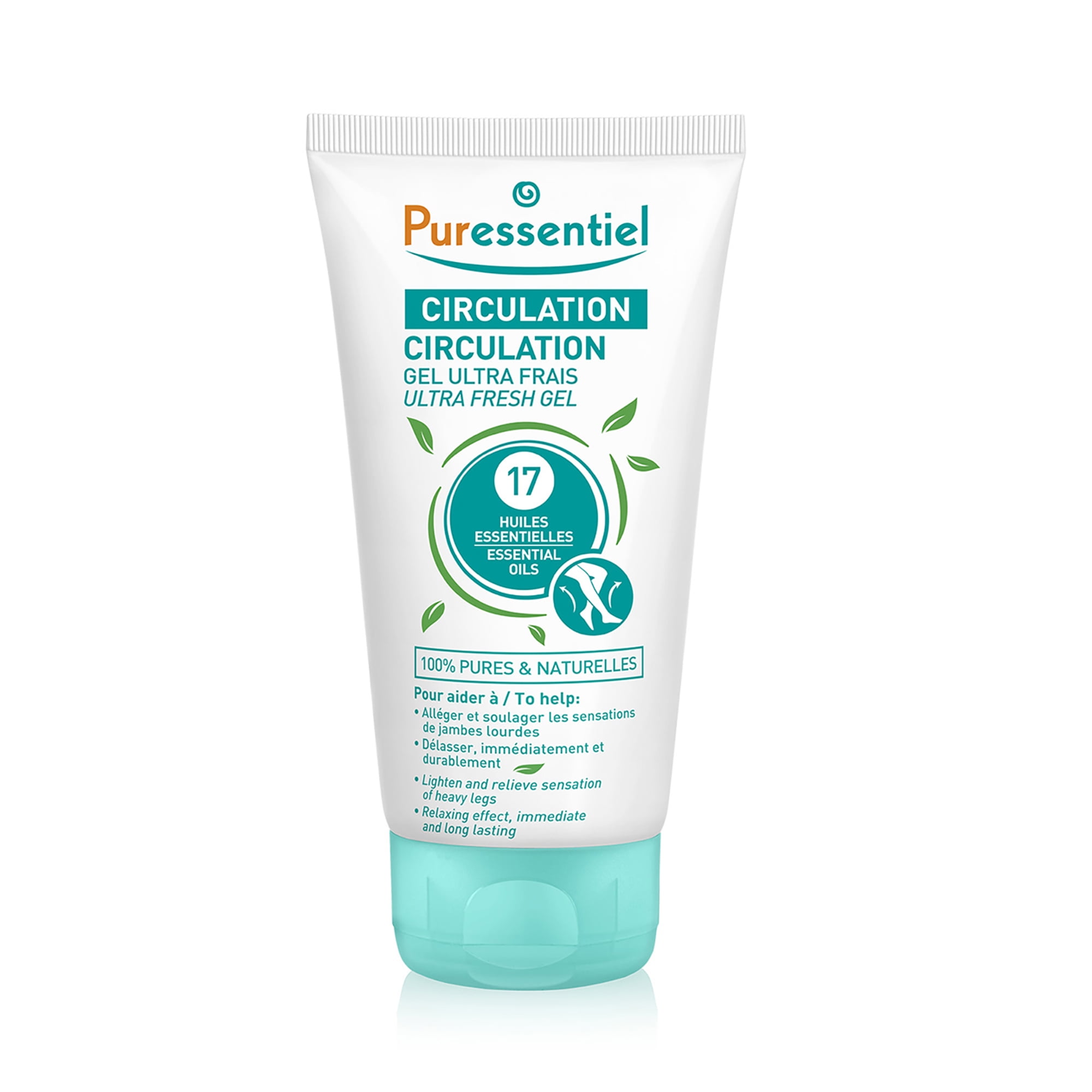 Puressentiel Circulation Ultra Fresh Gel, Muscle Relaxer Gel, 4.22 oz ...