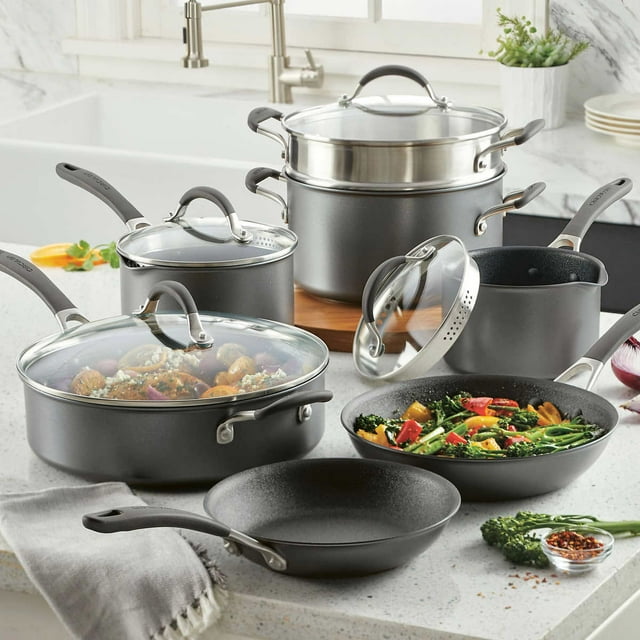 Circulon A1 Series with ScratchDefense 11 Piece Non-Stick Cookware Set ...