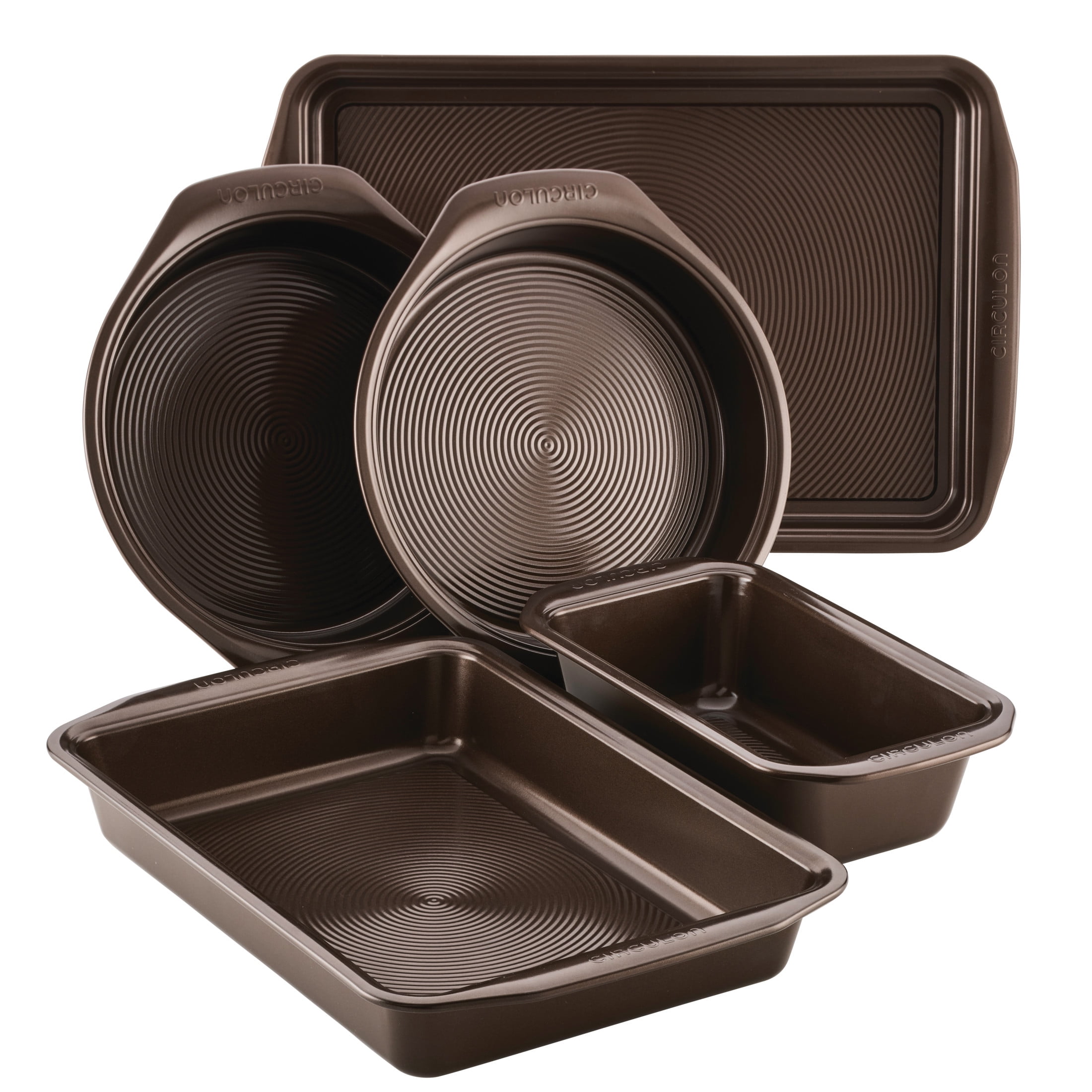 Circulon Bakeware Nonstick 5 Pc Bakeware Set, Chocolate Brown - Walmart.com