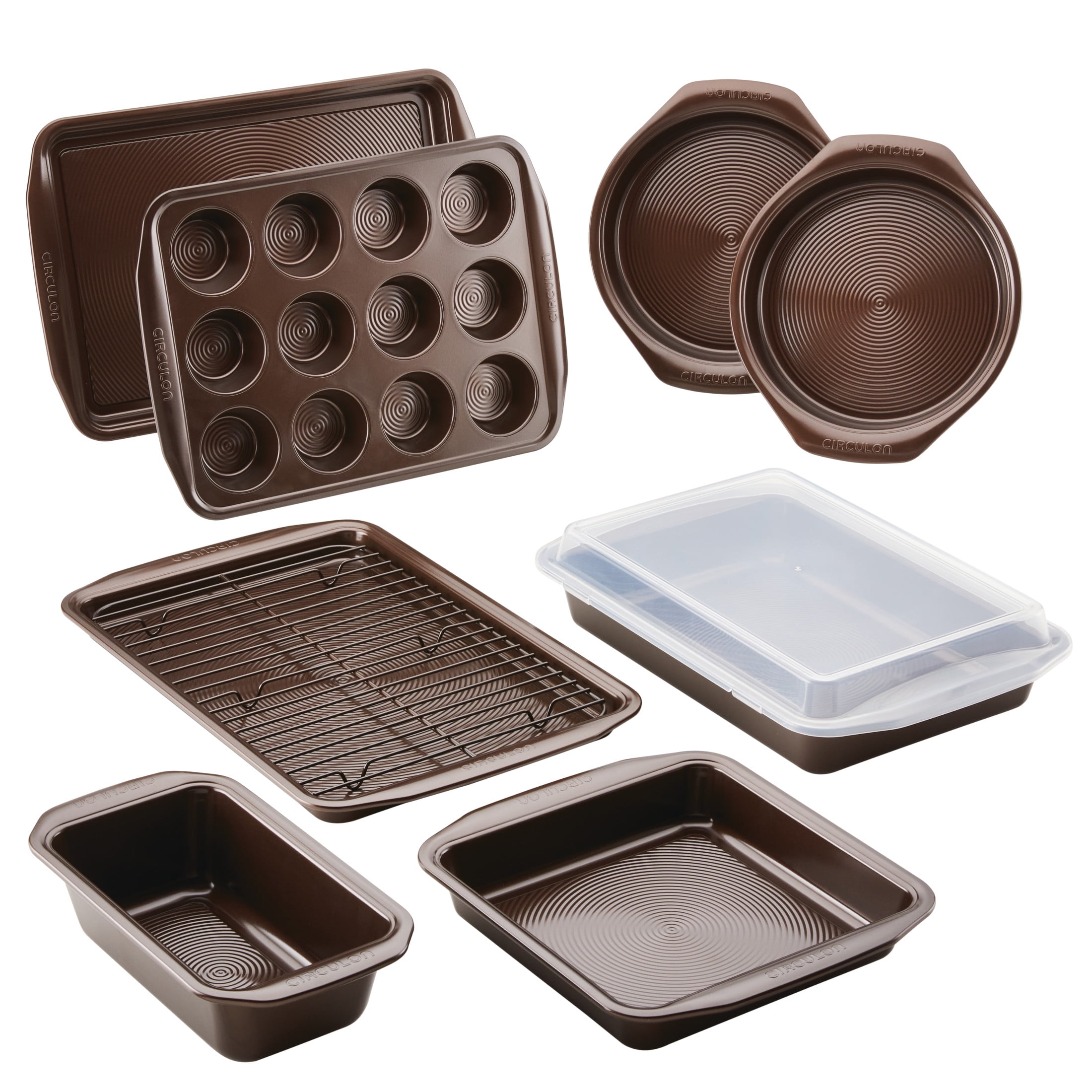 Free Shipping! Circulon Nonstick Bakeware 10 Piece Bakeware Set ...
