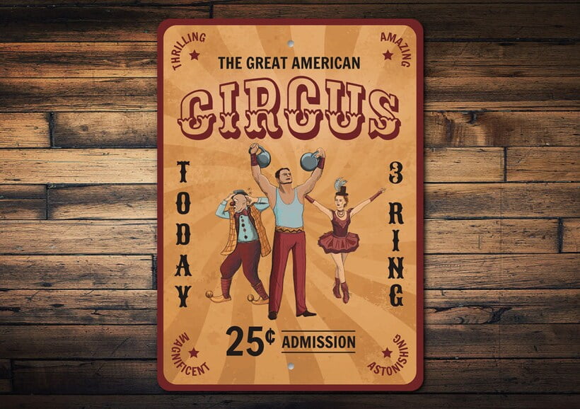 Circus Admission Sign Circus Admission Circus Vintage Circus Sign For ...