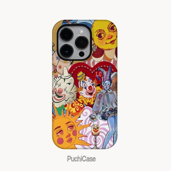 Circus Aesthetic Clown Freak Show Creepy Protective Cover with iPhone ...