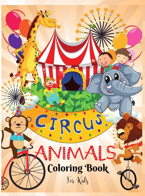 Circus Animals Clipart Coloring Pages