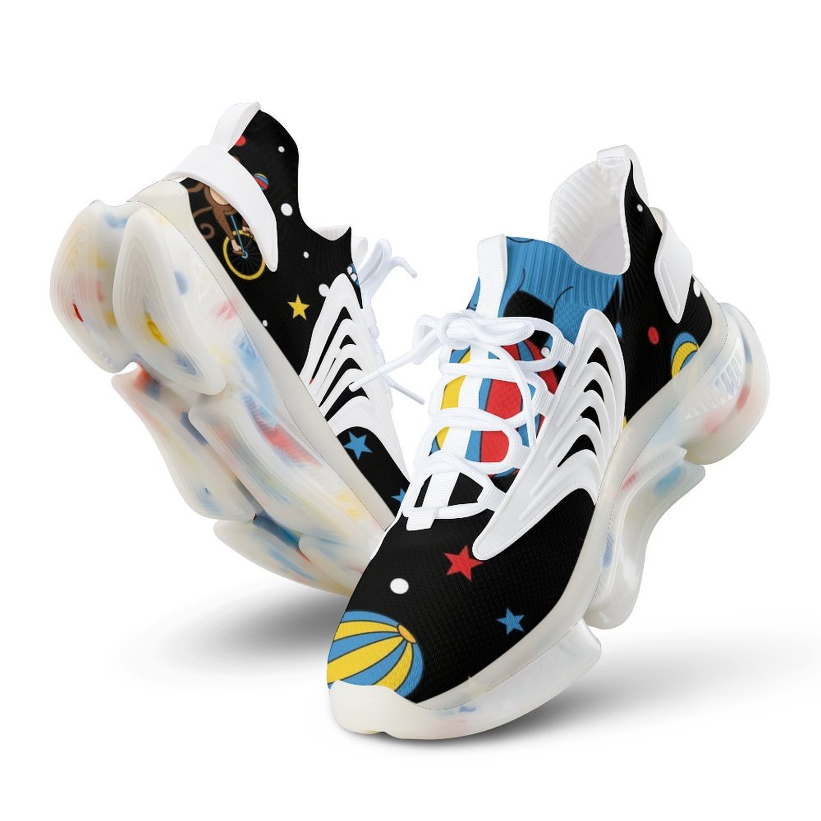 Circus Animals Pattern Print Walking Shoes for Men Woman Lightweight ...