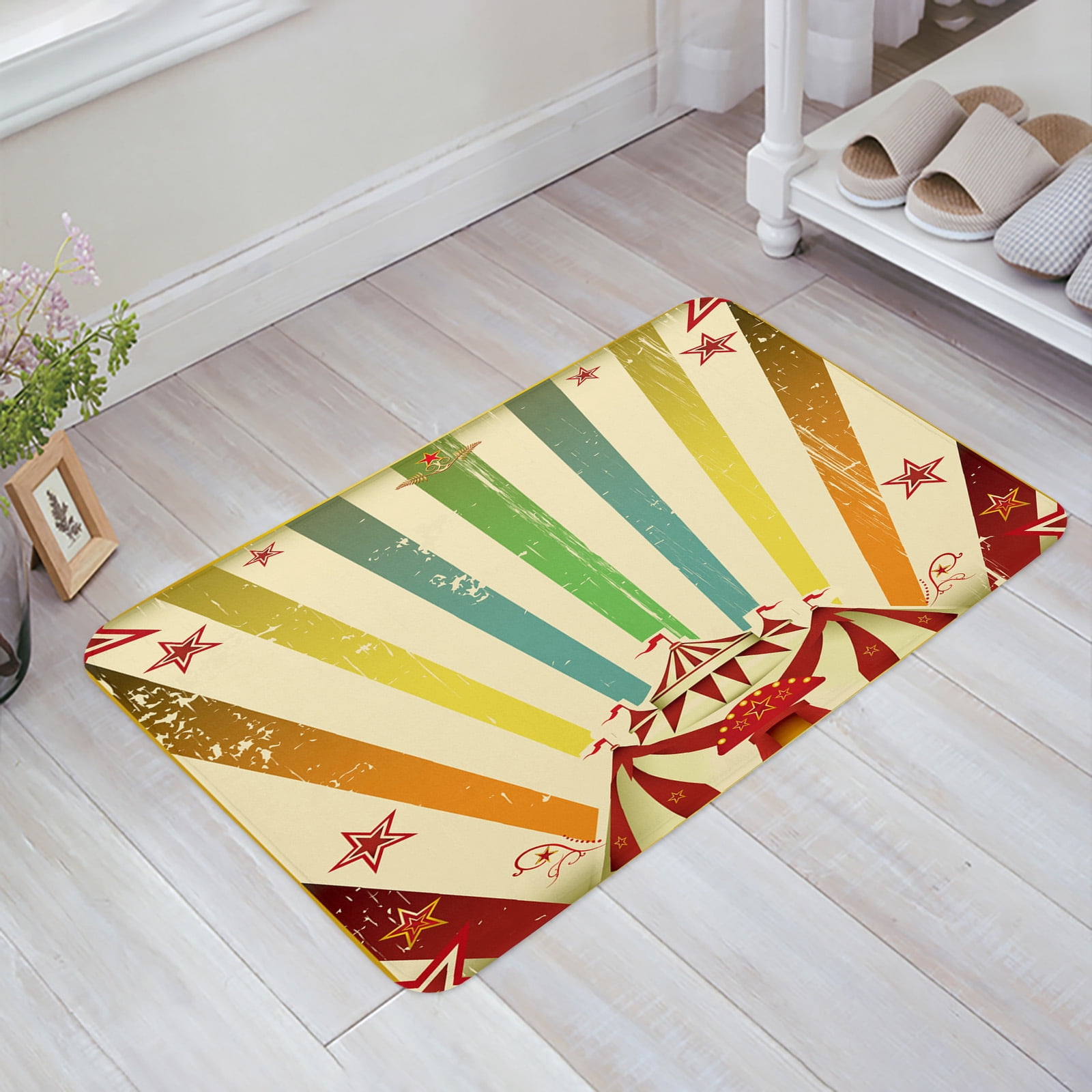 Circus Arena Retro Decoration Poster Living Room Doormat Carpet Coffee ...