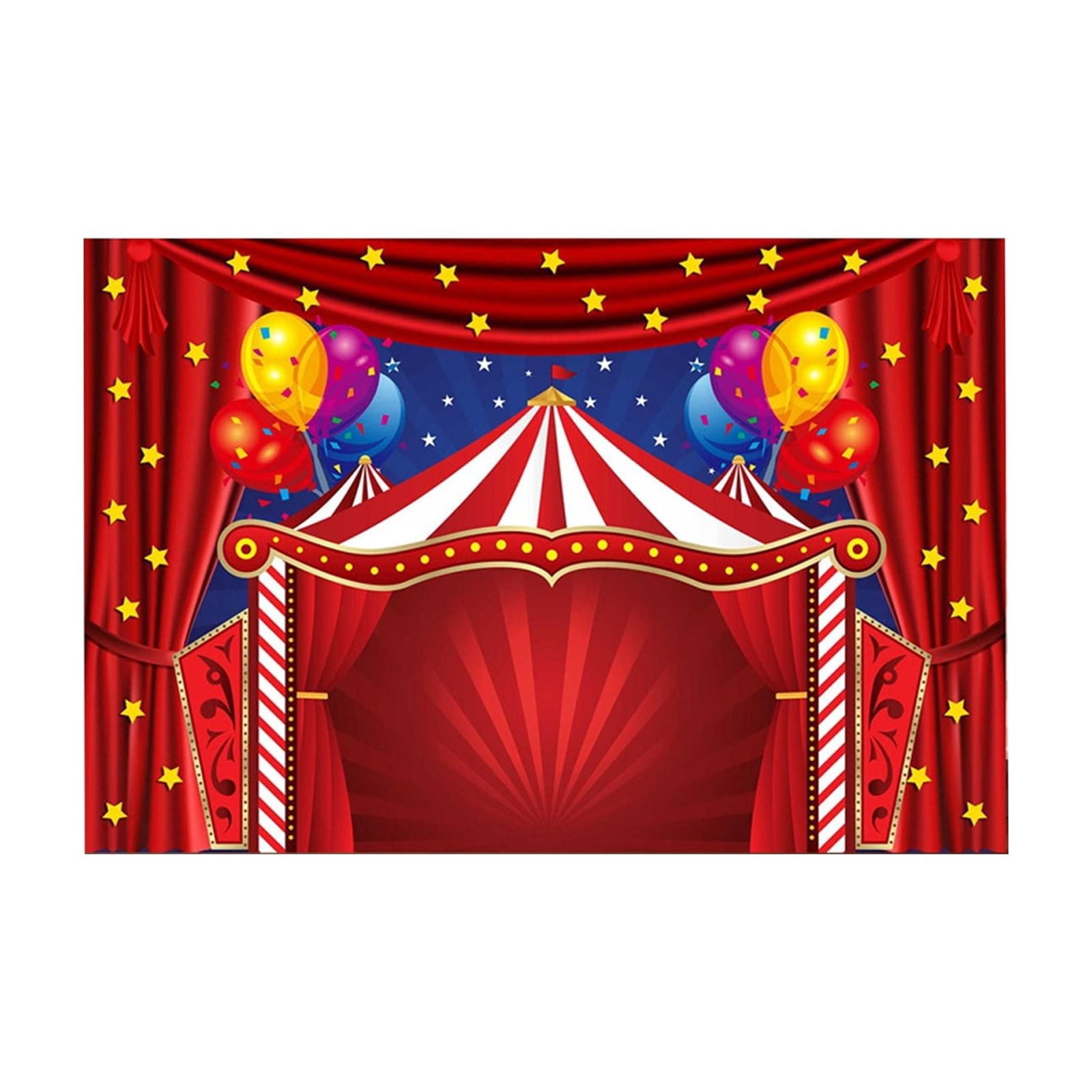 Circus Backdrop 6x4Ft Carnival Theme Party Decorations, Circus Trunk or ...