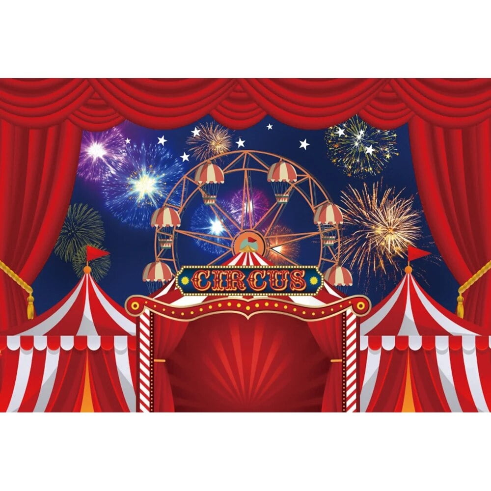 Circus Backdrops For Photography Newborn Baby Birthday Balloon Ferris ...
