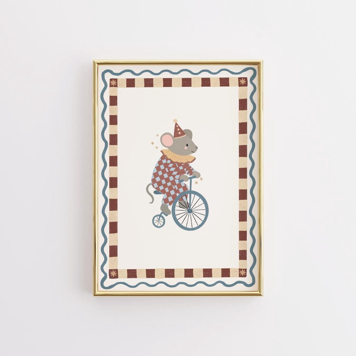 Circus Bear Whimsical Nursery Room Playroom Poster Unframed Paper Print ...