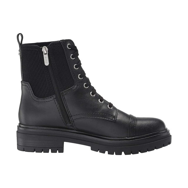 Circus By Sam Edelman Giovanny Black Rounded Toe Lace Up Chunky Heel ...