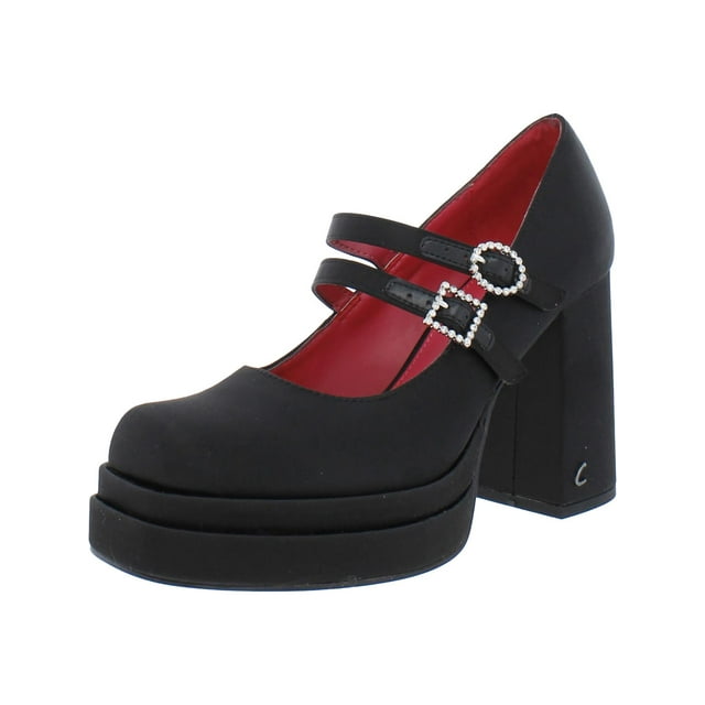 Circus By Sam Edelman Pepper Jewel Black Square Toe Buckle Vamp Strap ...