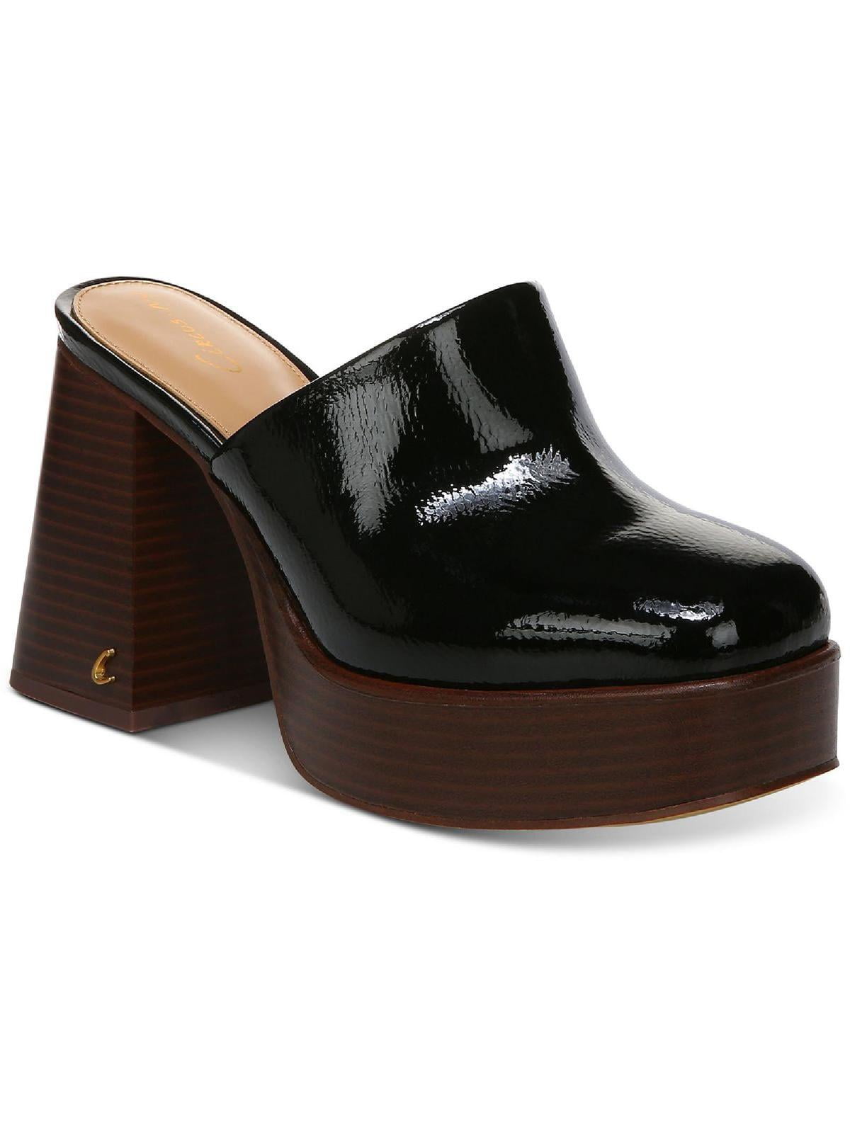 Circus By Sam Edelman Shay Black Slip On Block High Heel Platform Mules ...
