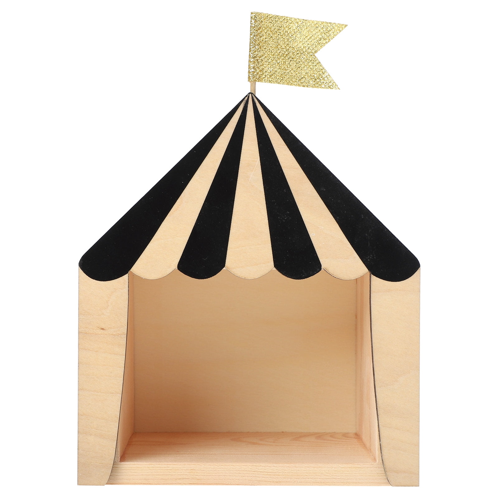 Circus Cabin House Shelf Wooden Storage Box Circus House Model Room ...