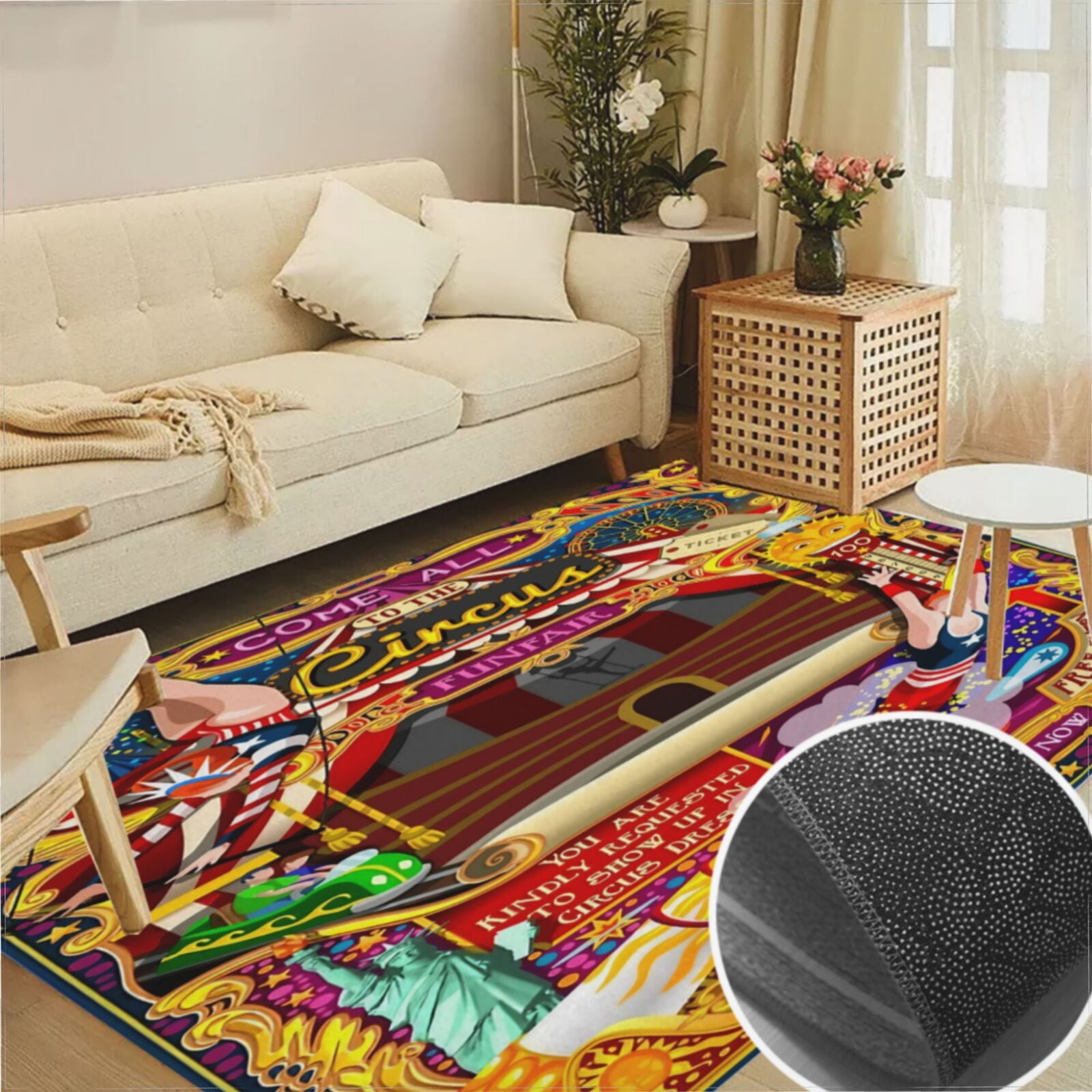 Circus Carnival Amusement Festival Adult Home Decor Bedroom Living Room ...