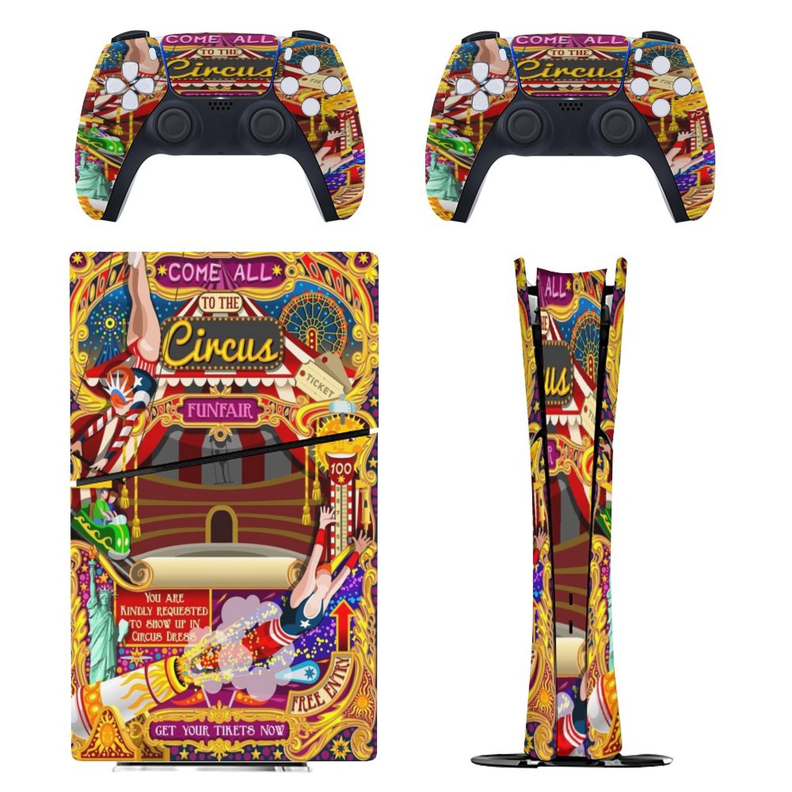 Circus Carnival Amusement Festival PS5/PS5 Pro/PS5 Slim Digital Disc ...