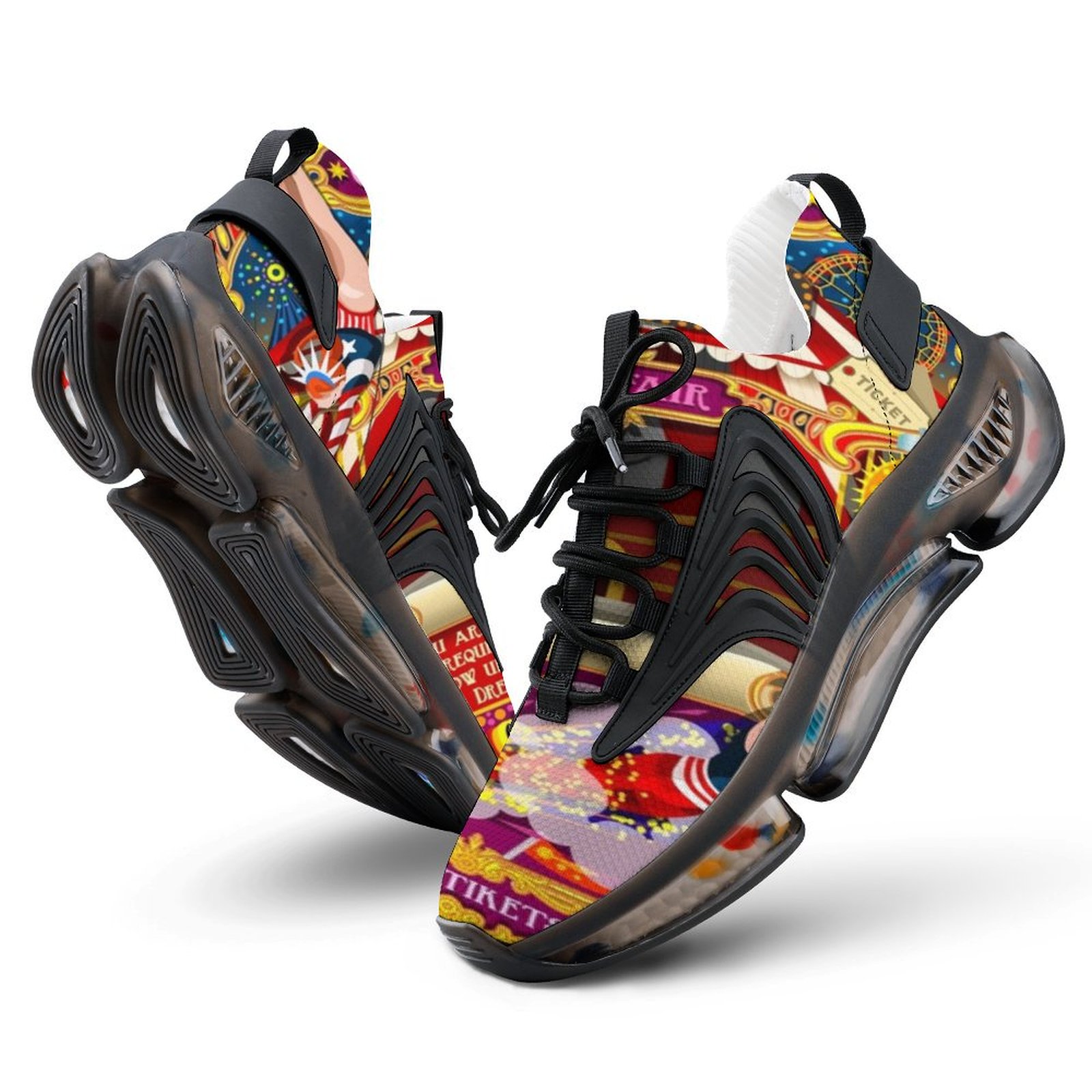 Circus Carnival Amusement Festival Walking Shoes for Men Woman ...