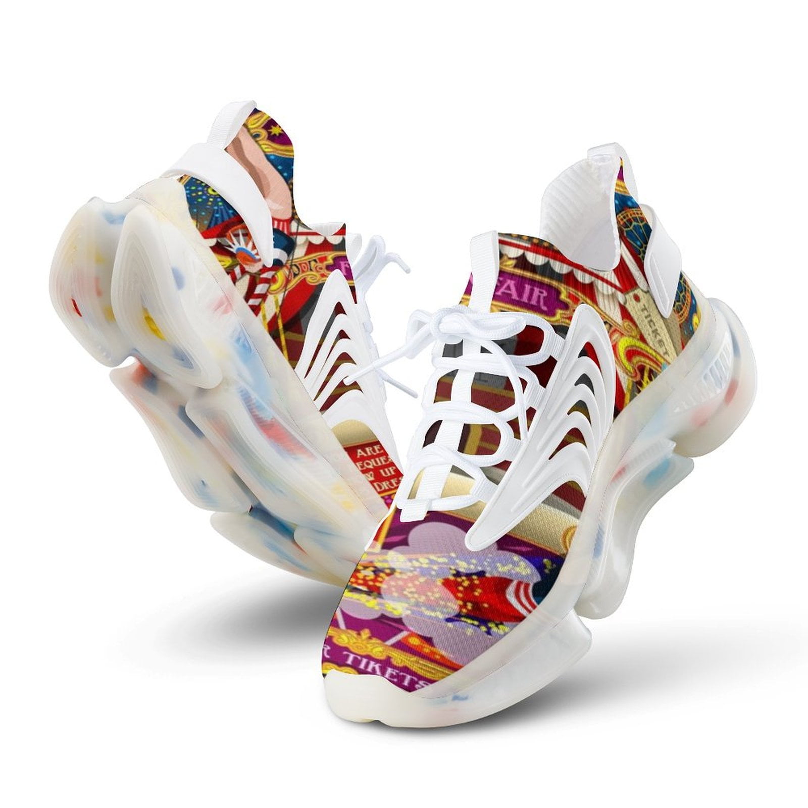 Circus Carnival Amusement Festival Walking Shoes for Men Woman ...