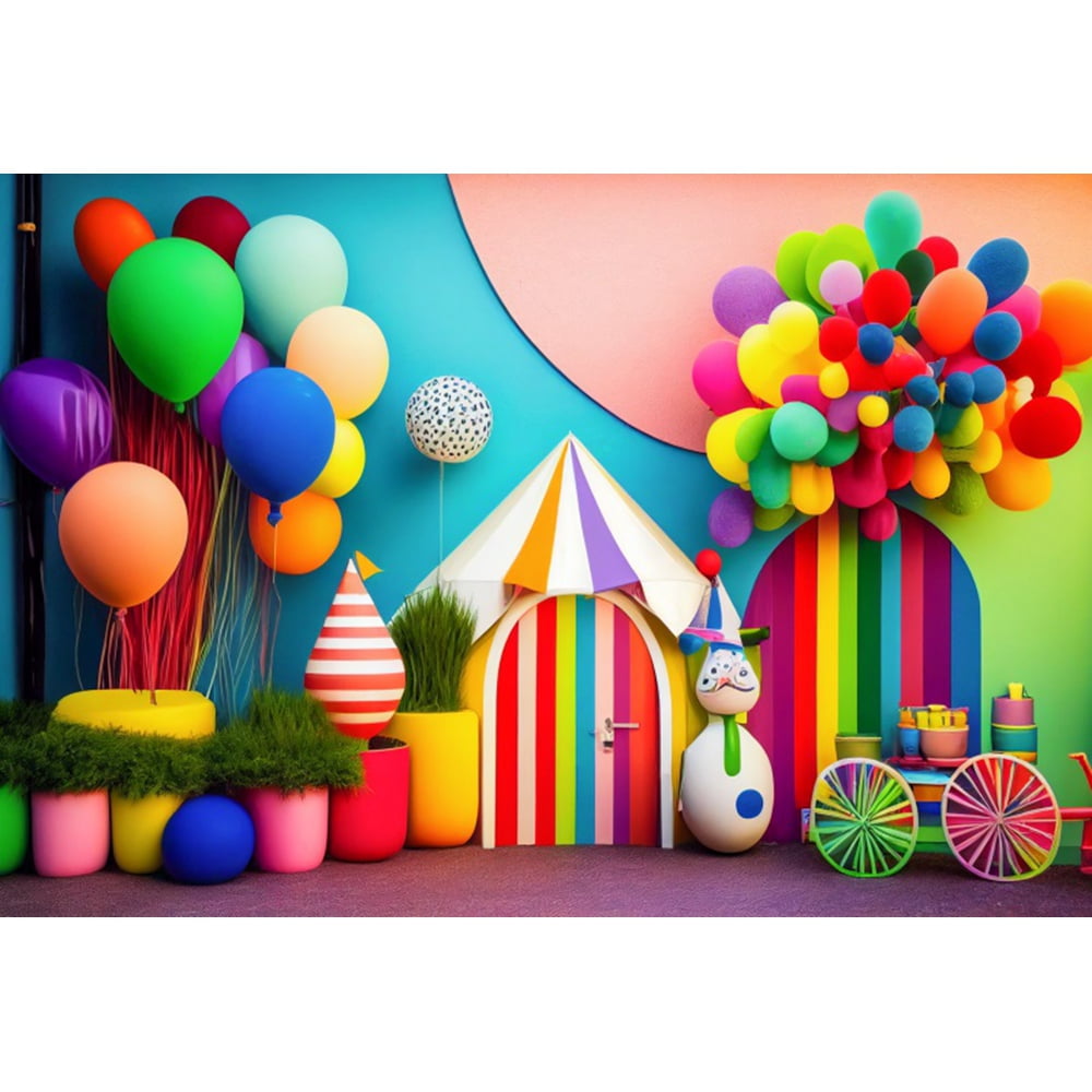 Circus Carnival Backdrops Photography Props Newborn Baby Birthday ...