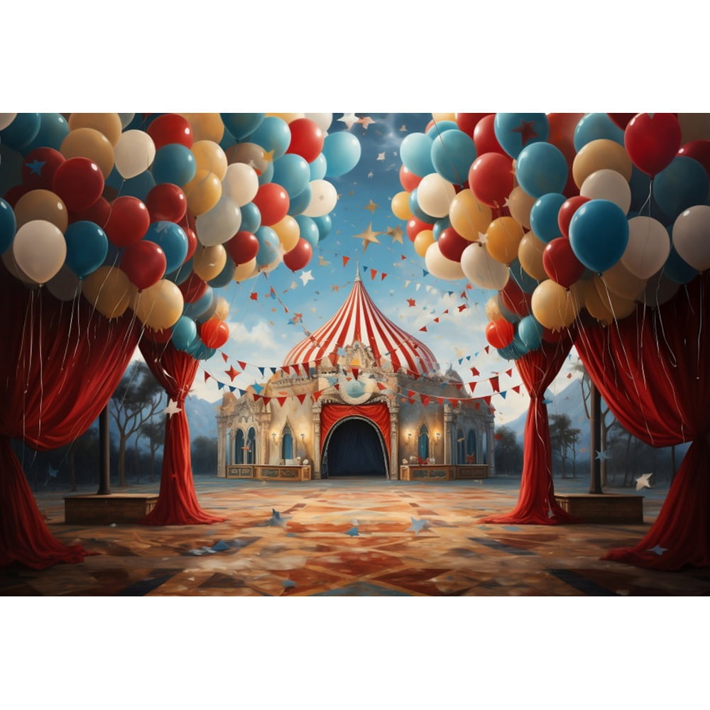 Circus Carnival Backdrops Photography Props Newborn Baby Birthday ...