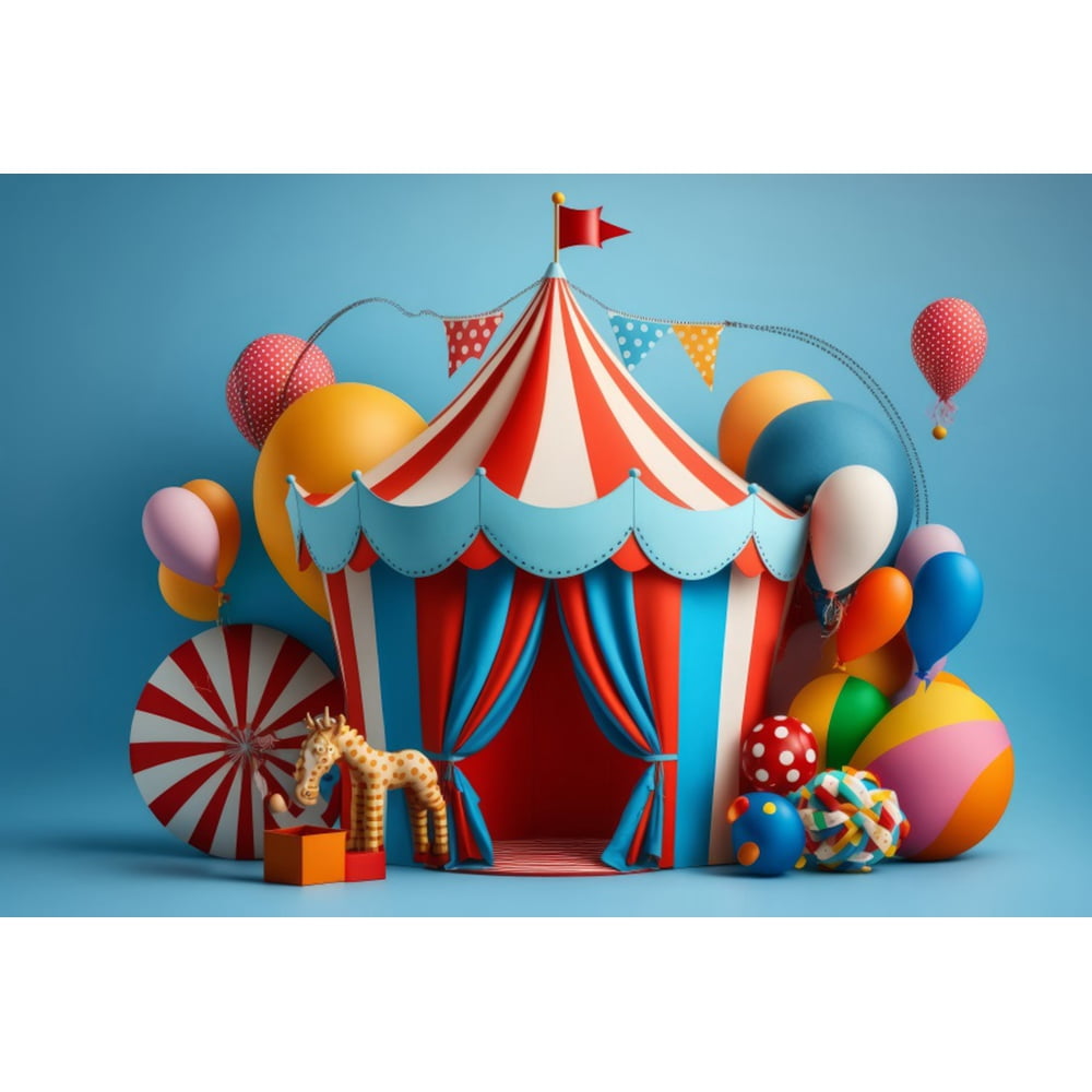 Circus Carnival Backdrops Photography Props Newborn Baby Birthday ...