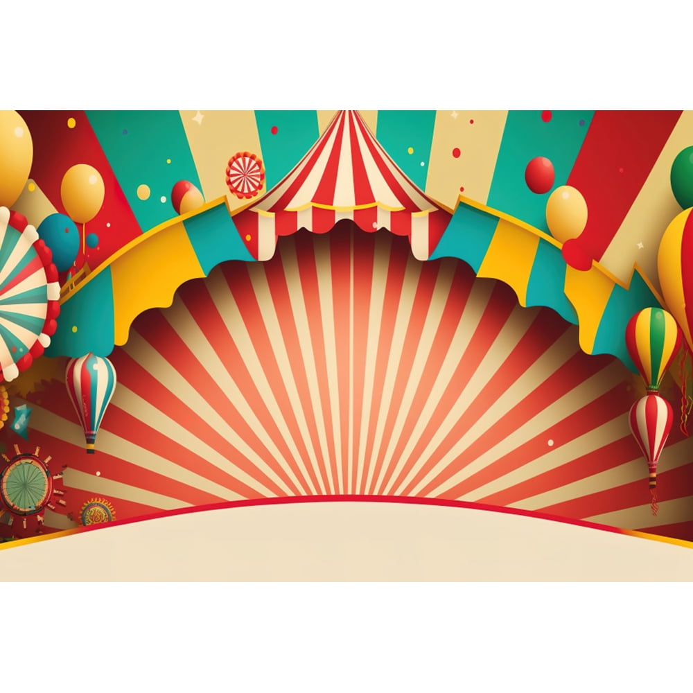 Circus Carnival Backdrops Photography Props Newborn Baby Birthday ...