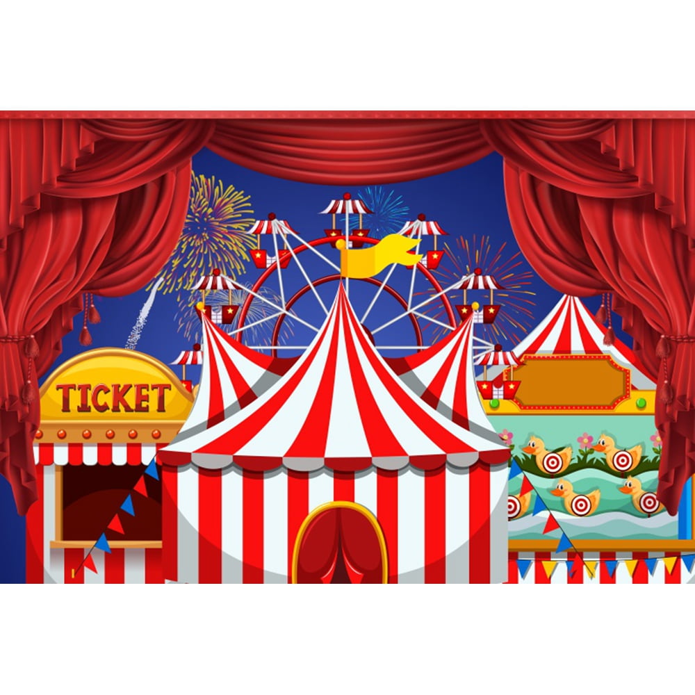 Circus Carnival Backdrops Photography Props Newborn Baby Birthday ...