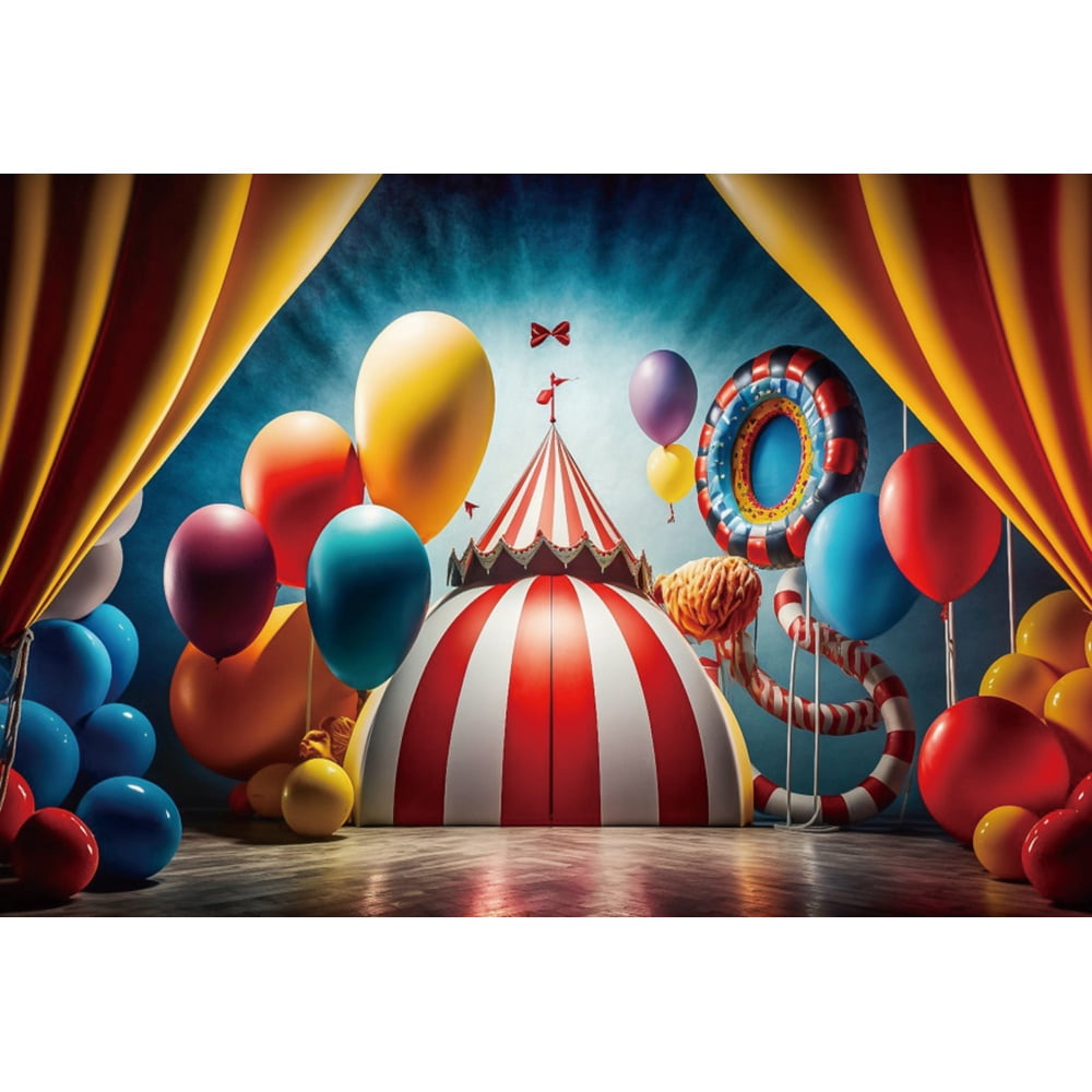 Circus Carnival Backdrops Photography Props Newborn Baby Birthday ...