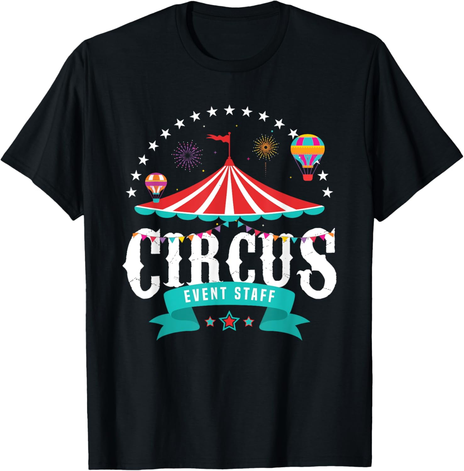 Circus Carnival Birthday Party T-ShirtMen and women, Black T-shirt ...