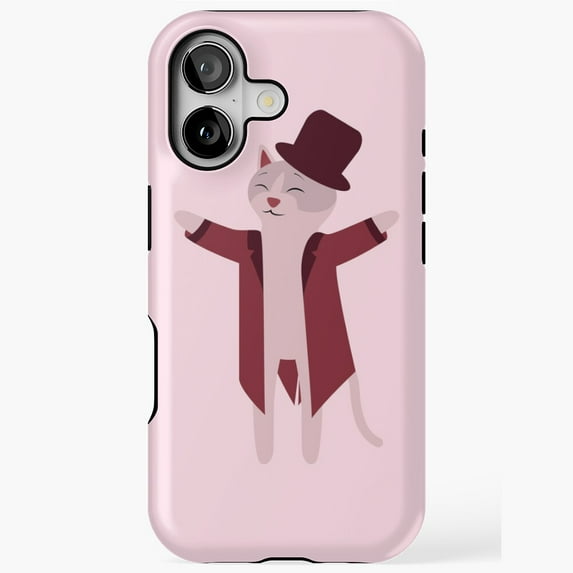 Circus Cat Cute Funny Cartoon Artwork Tough Case for iPhone 17 through ...