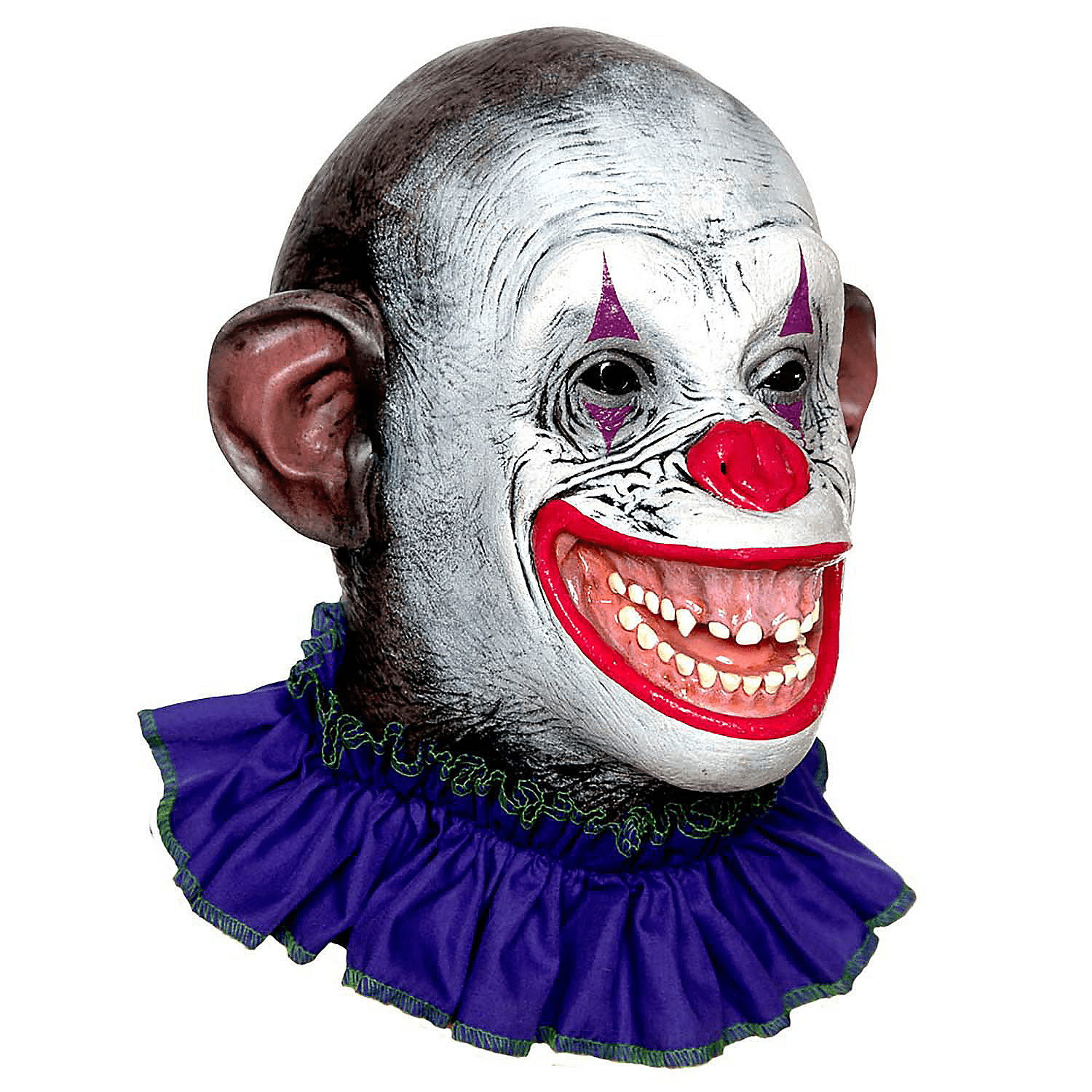 Adults Circus Clown Crazy Ape Overhead Latex Mask - One Size - Walmart.com