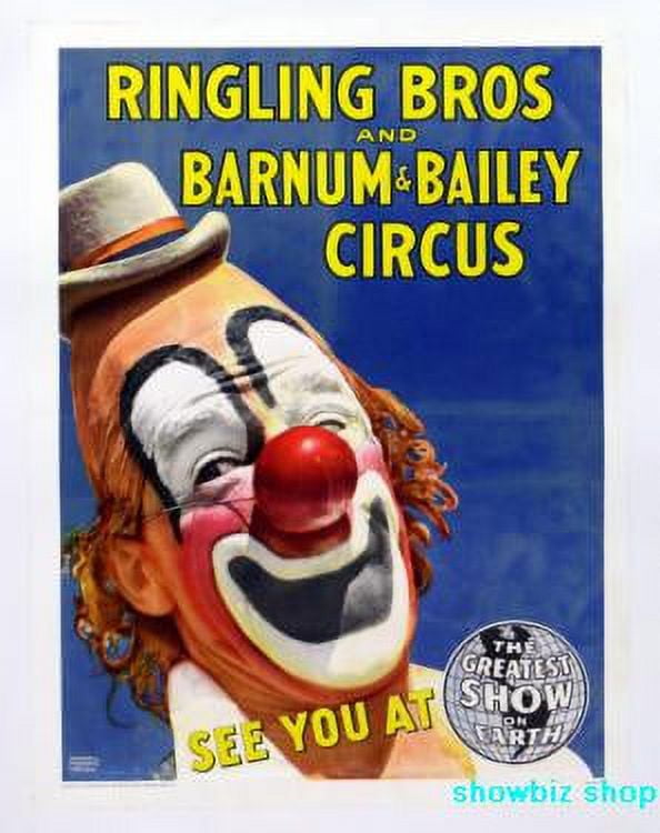 Circus Clown Art Poster #02 24x36 Art Poster 24x36 Multi-Color Square ...