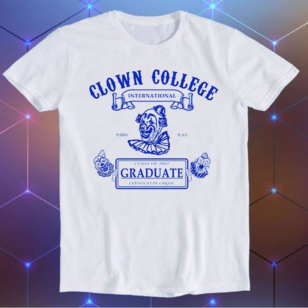 Circus Clown College Weird Graphic Pennywise Meme Unisex Gamer Cult ...