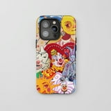 Circus Clown Creepy Aesthetic Artwork iPhone Case 17 16 15 14 13 12 11 ...