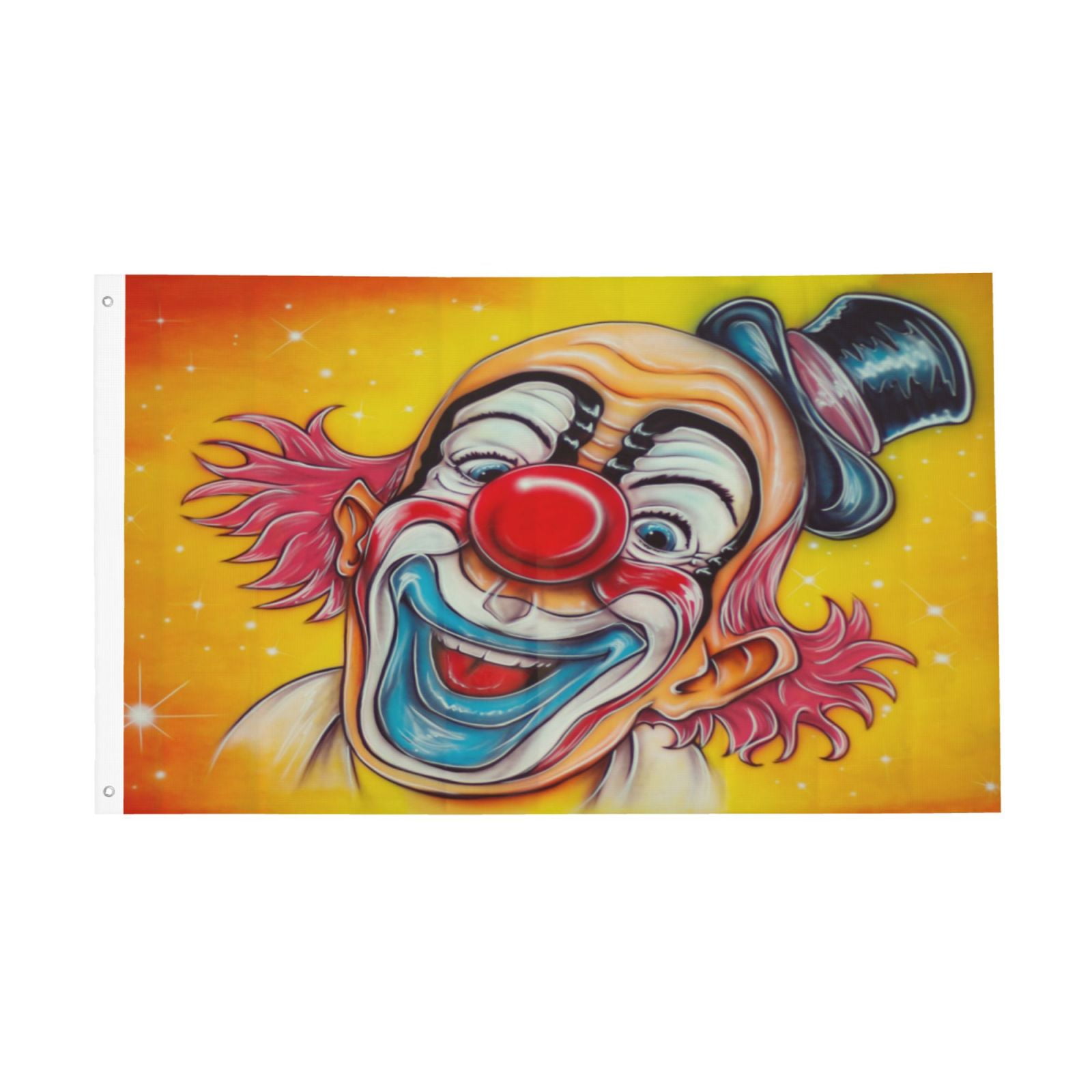 Circus Clown Flag 3x5 Ft Outdoor Indoor With Grommet Garden Yard Banner ...