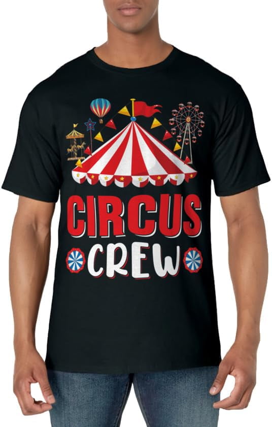 Circus Crew Funny Circus Staff Costume Circus Theme Party T-Shirt ...