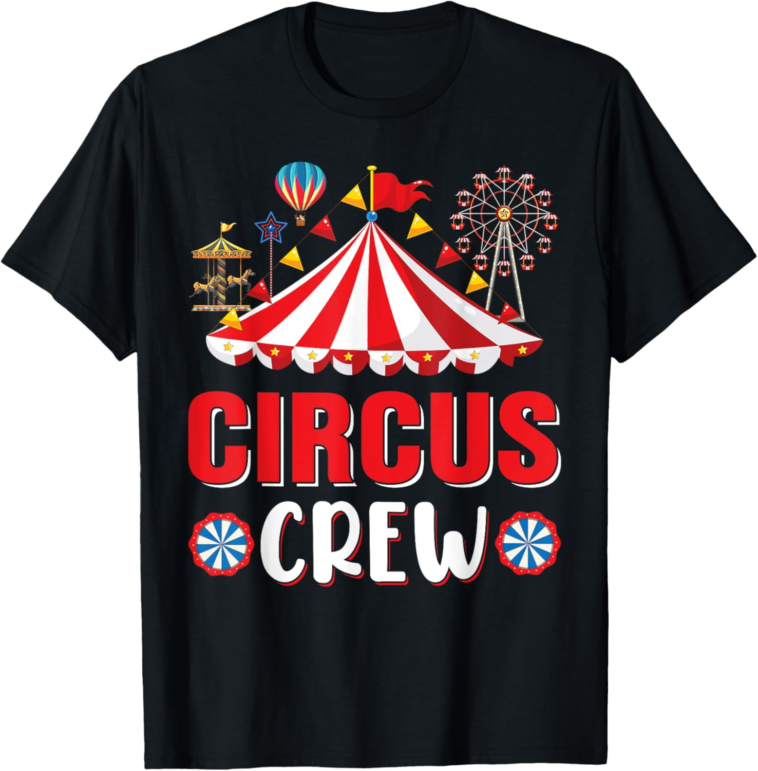 Circus Crew Funny Circus Staff Costume Circus Theme Party T-Shirt ...