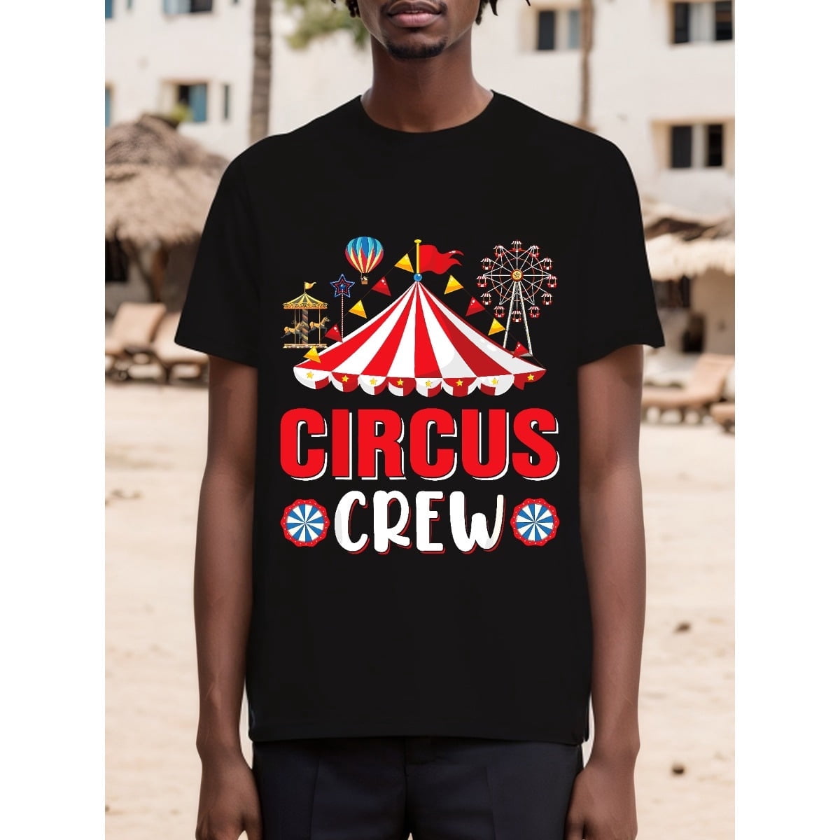 Circus Crew Vibrant Cotton T-Shirt - Fun & Comfy Short Sleeve Tee for ...